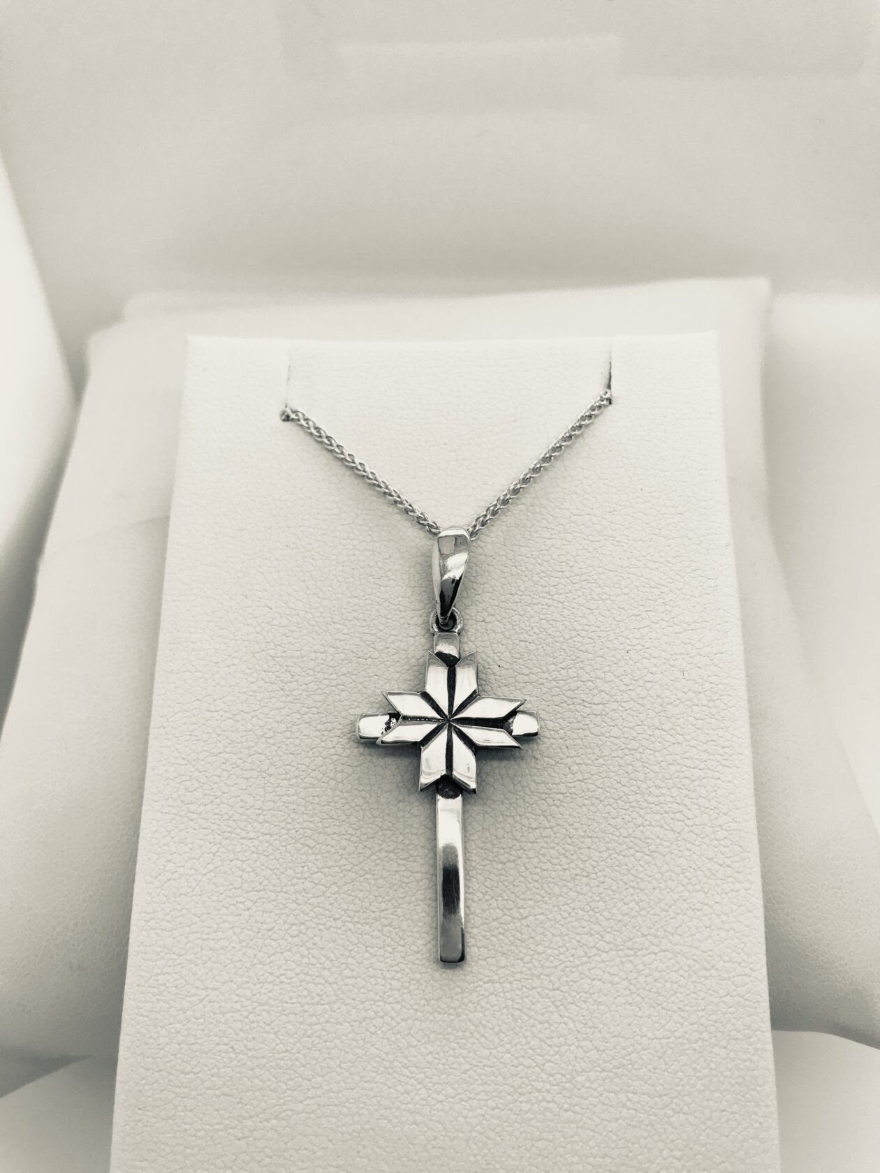 Auseklis (Celestial Body) Symbol Cross - Krikis Jewelers