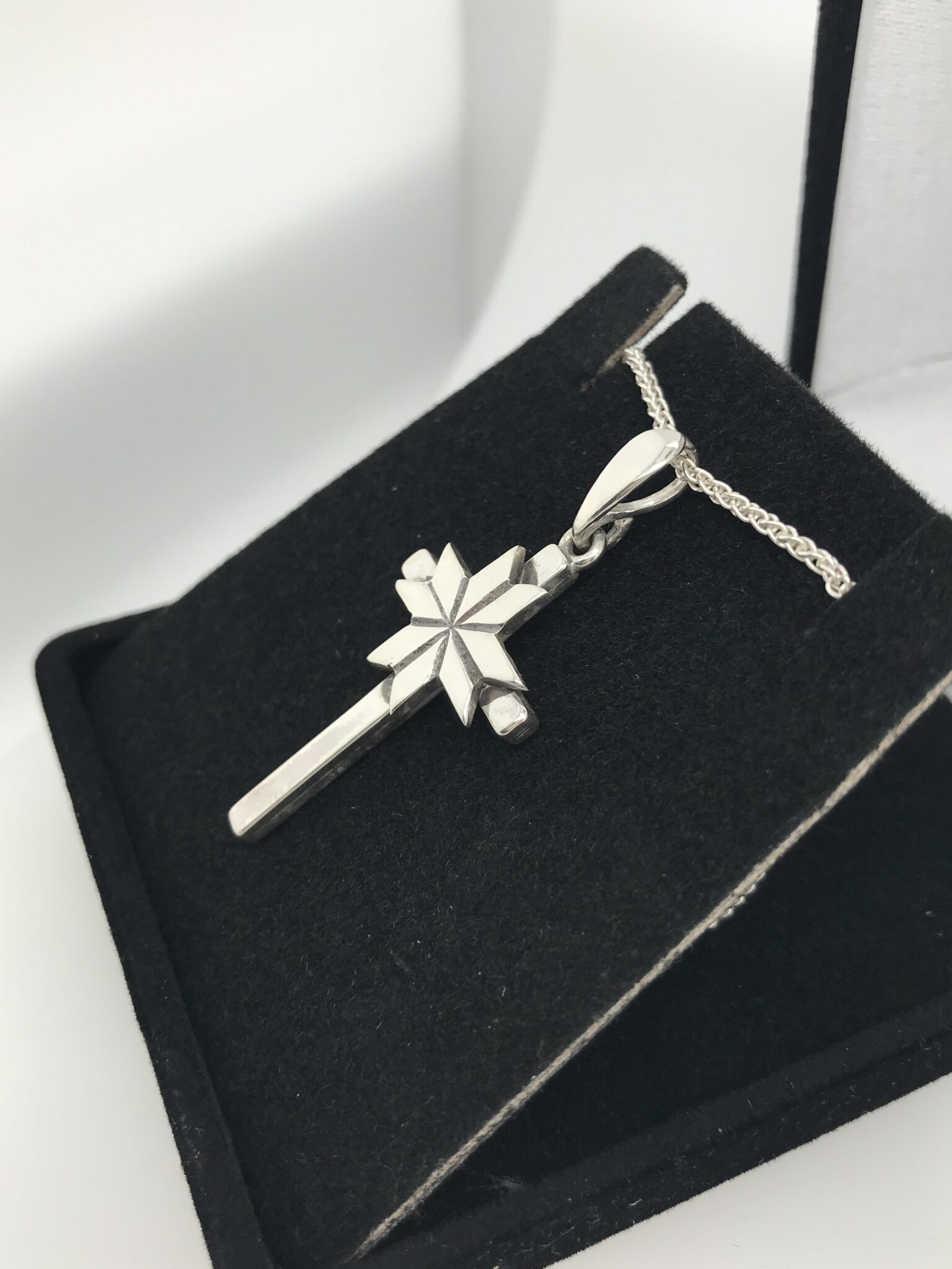 Auseklis (Celestial Body) Symbol Cross - Krikis Jewelers