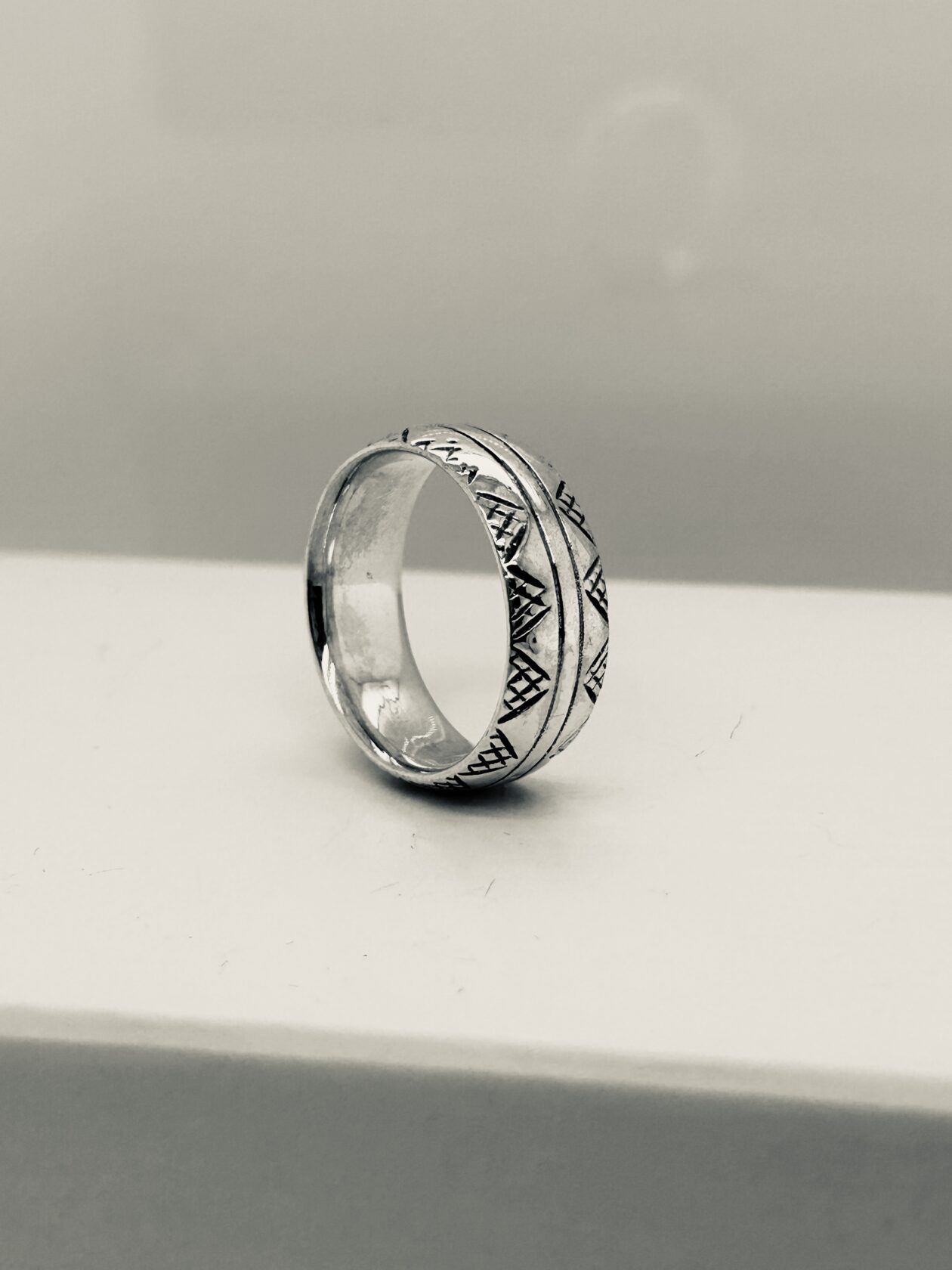 Eternity engraved band - Krikis Jewelers